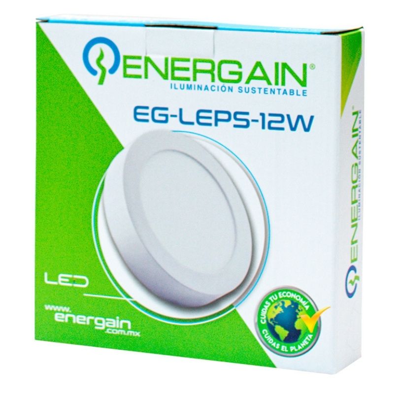 PANEL LIGHT 12W SOBREPONER A 120º APERTURA BLANCO FRIO ENERGAIN - Productos | COEL de Puebla