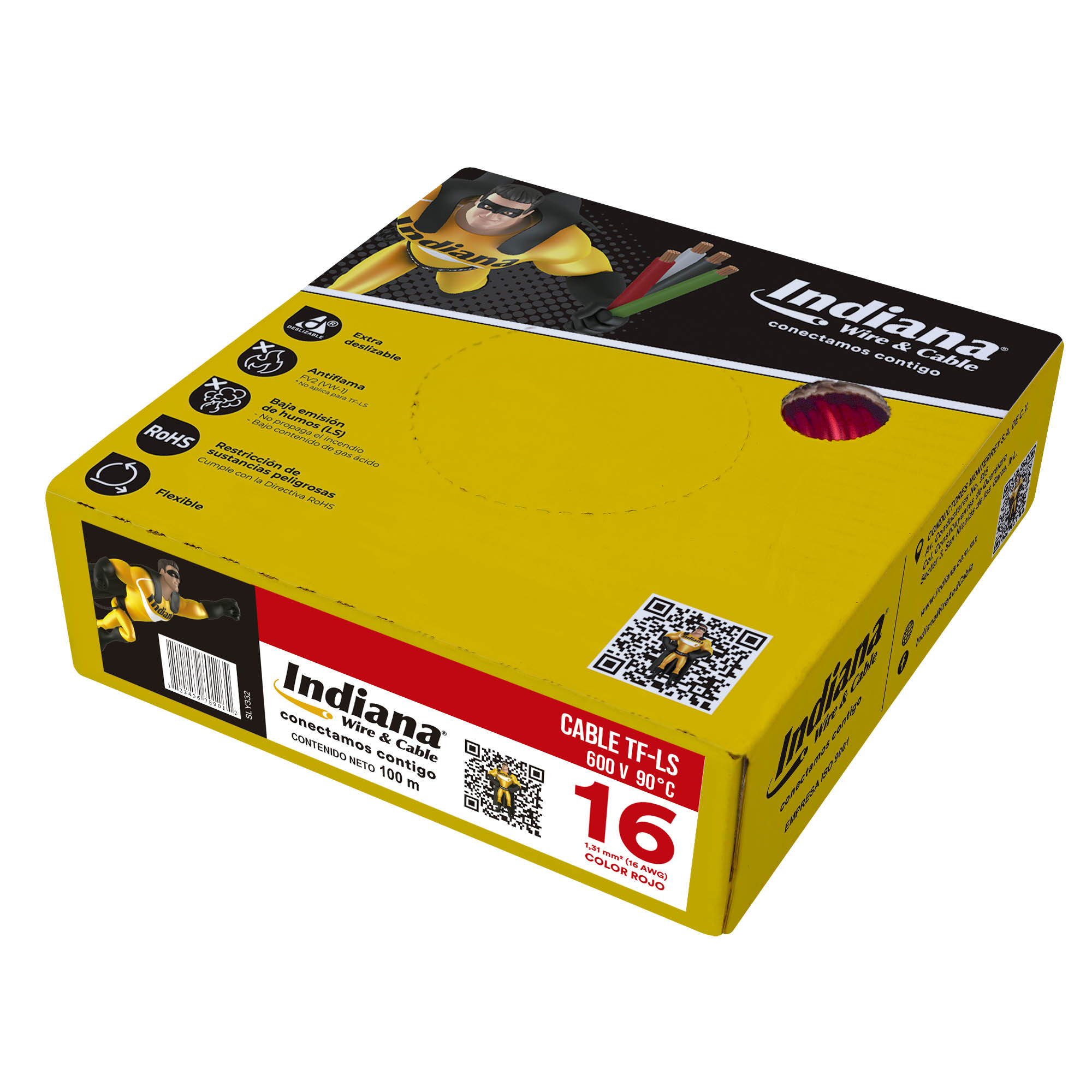 Cable THW calibre 16 por caja o por metro Indiana - Productos | COEL de Puebla